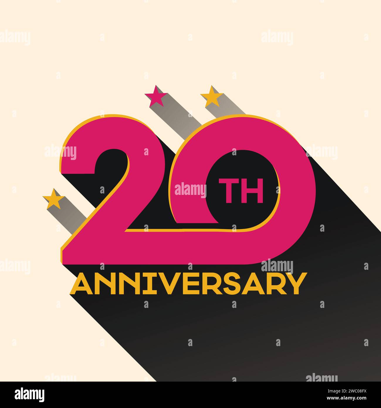 Number 20 happy birthday Stock Vector Images - Alamy