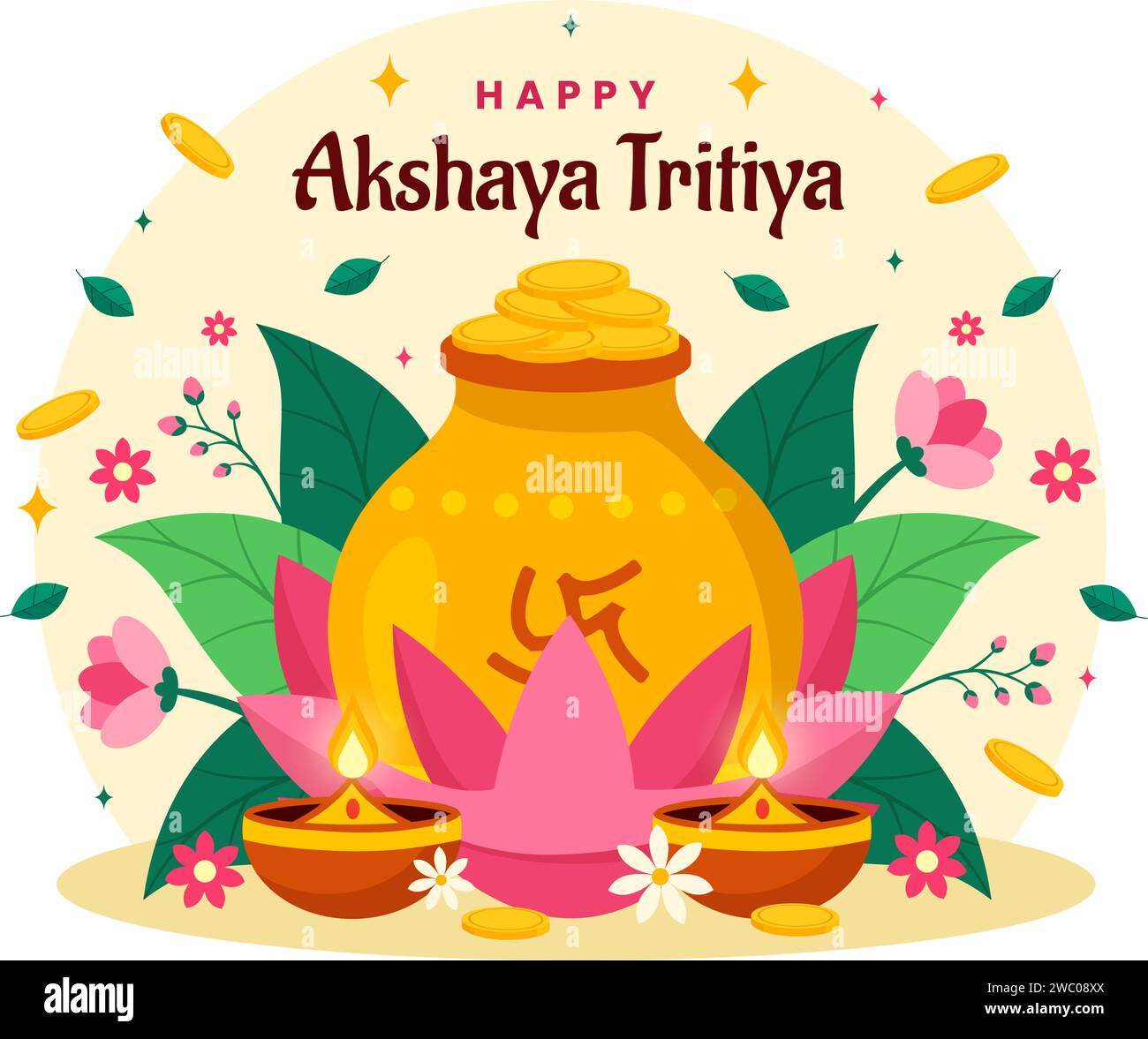 Maa laxmi vector vectors hi-res stock photography and images - Alamy