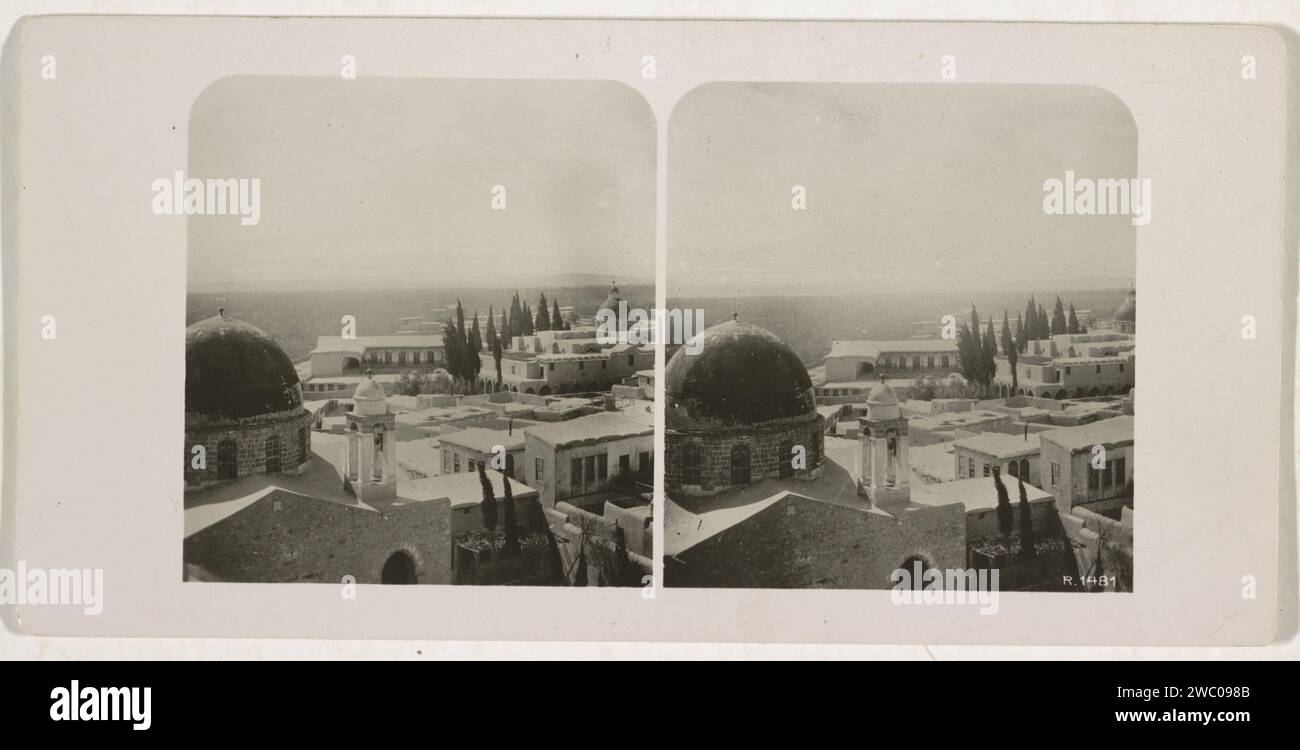 Cityscape from the city wall of Damascus, Syria, Anonymous, 1900 - 1940 ...
