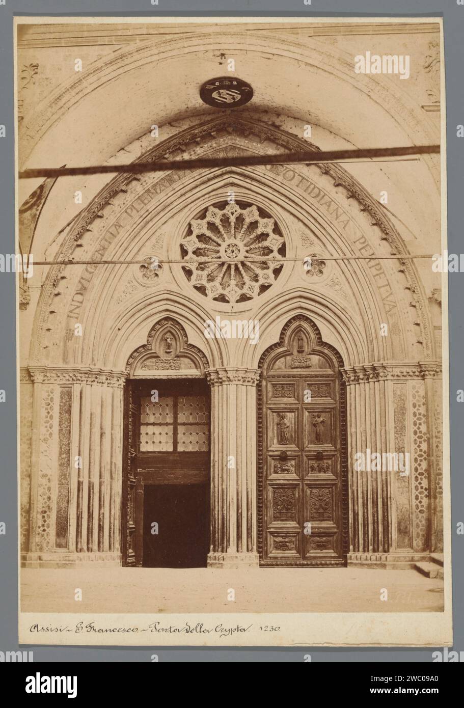 Portal of the crypt of the Sint -Franciscus Basiliek in Assisi, C ...