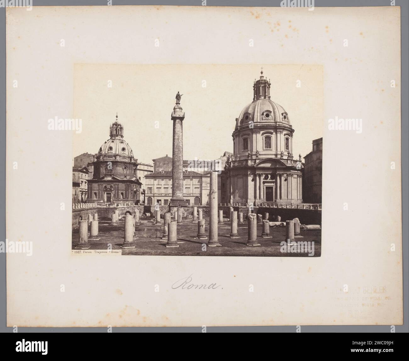 Remnants of Zuilen on the Romanum forum in Rome, Italy, Edmondo Behles ...