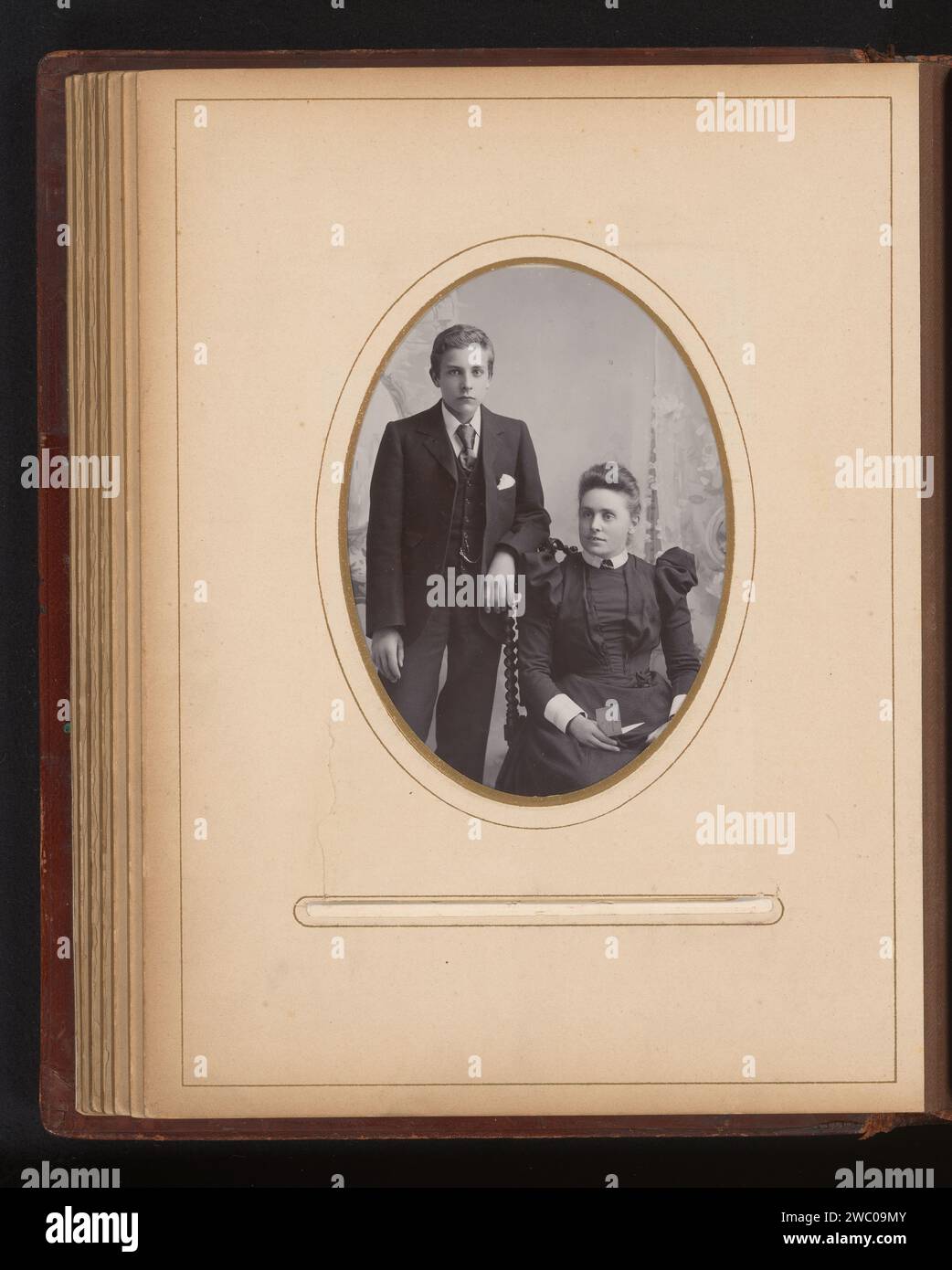 Portrait of a young man and wife, Jesse Landon, 1880 - 1920 photograph ...