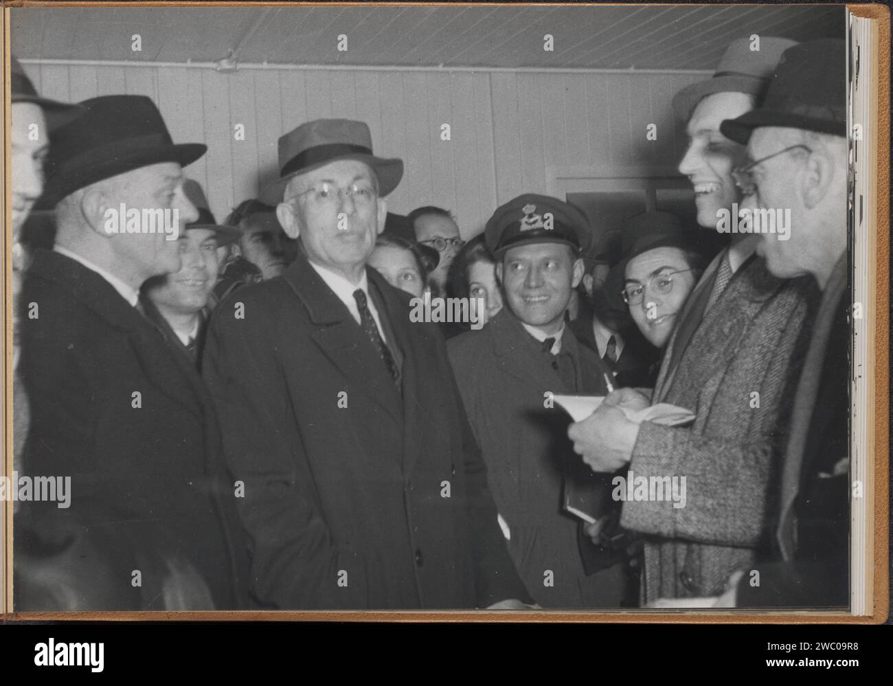 Hans Martin amidst laughing men, c. 1945 - c. 1949 photograph Album ...