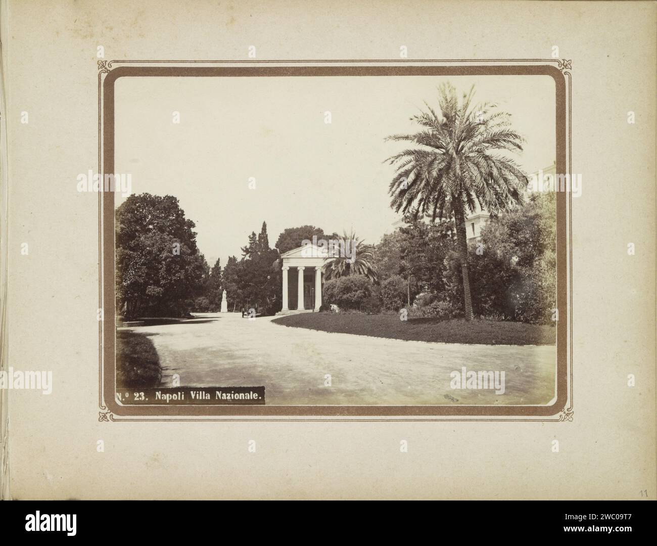 View of the Villa Nazionale in Naples, c. 1860 - c. 1900 photograph ...