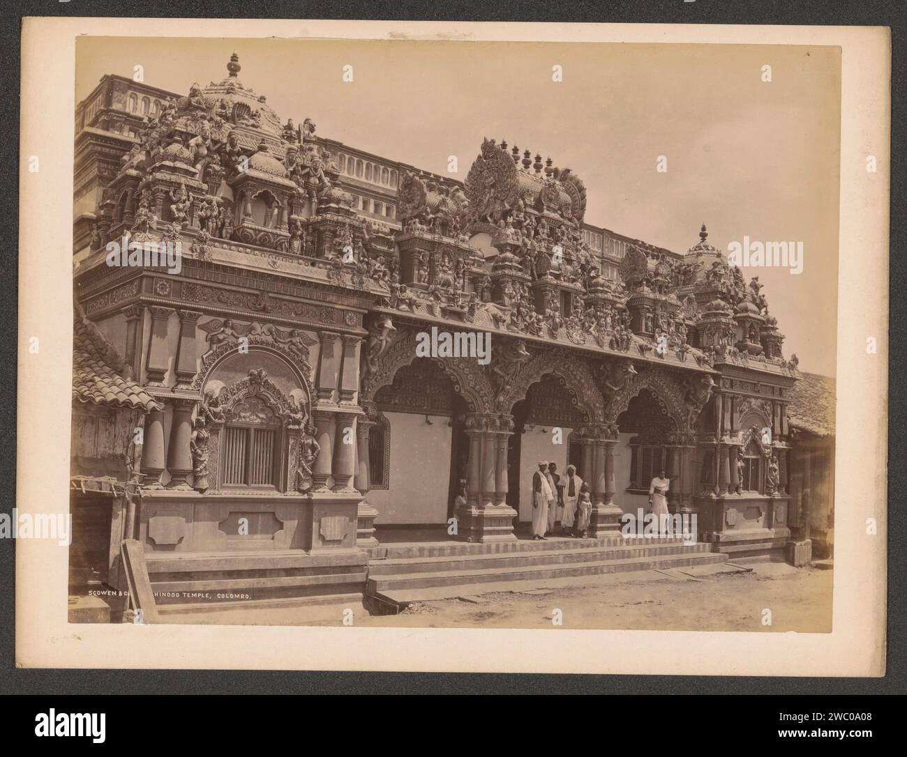 Exterior of a Hindu temple on the Sea Street in Colombo, Sri Lanka ...