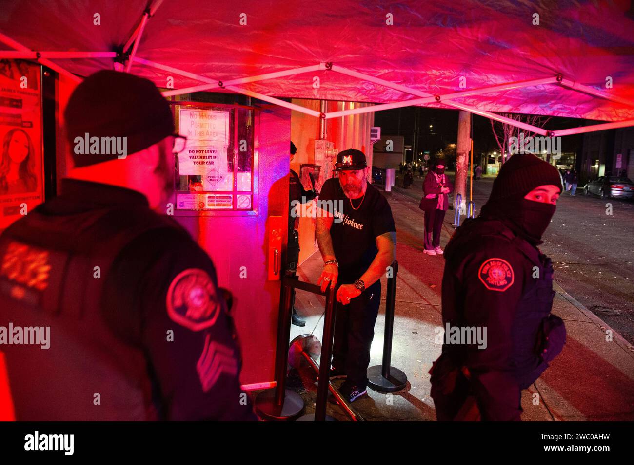Police stanchions hi-res stock photography and images - Alamy
