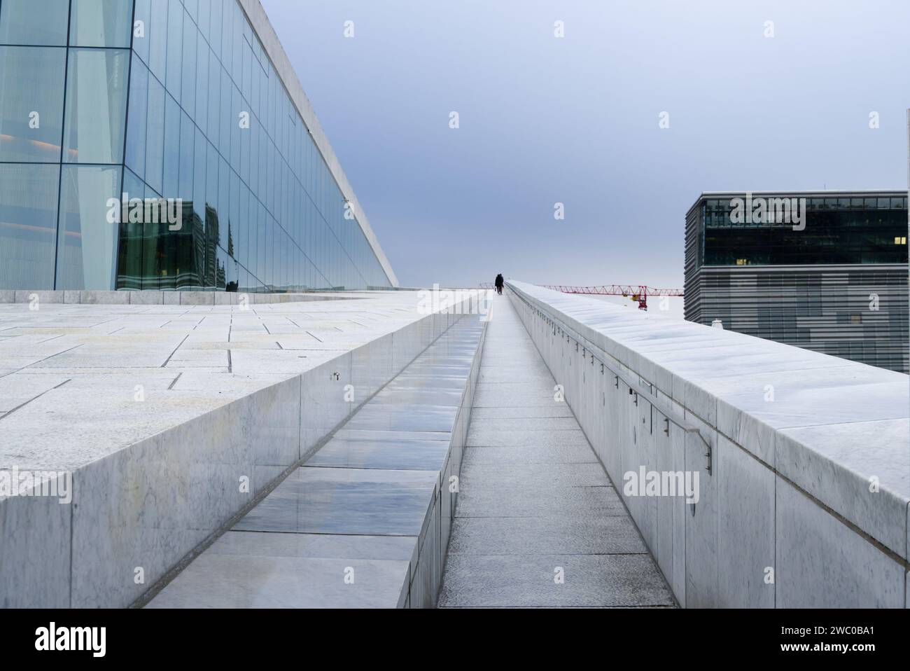Roof of National Opera House in Oslo, Norway Stock Photo - Alamy