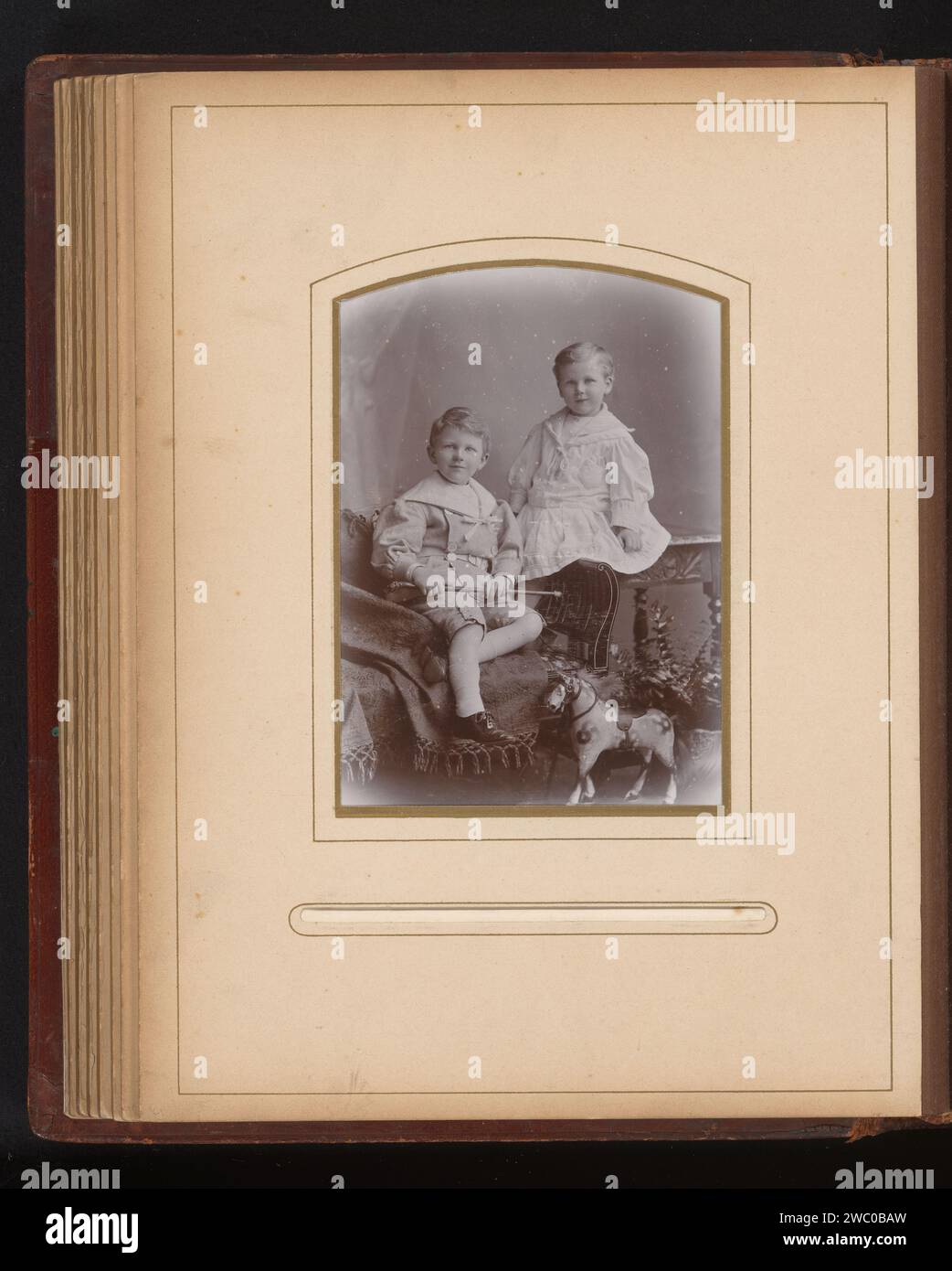 Portrait of two children, Walter Martin, 1880 - 1920 photograph ...