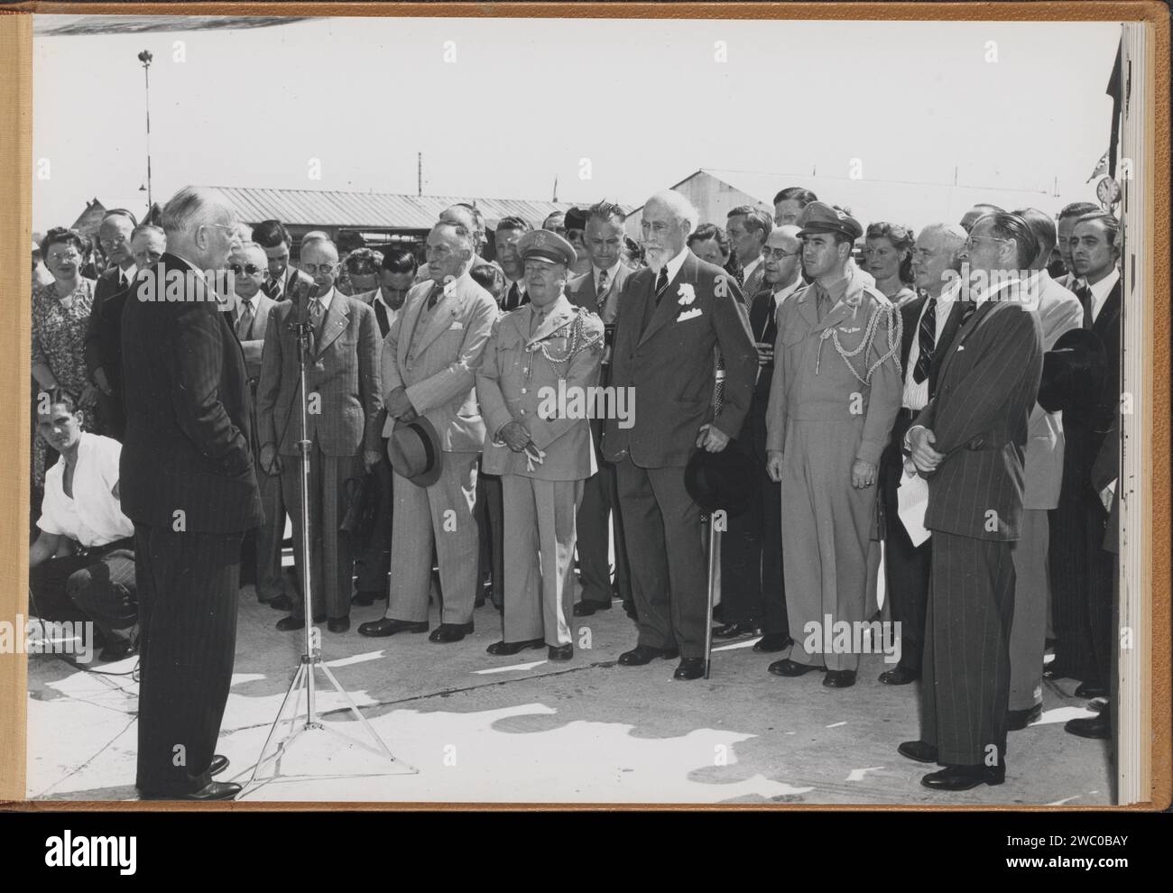 Hans Martin addresses people, c. 1946 - c. 1949 photograph Album ...