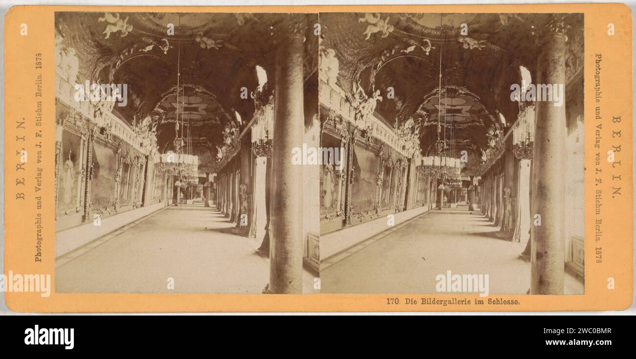 Painting gallery in the Berliner Stadtschloss, Berlin, Johann Friedrich ...