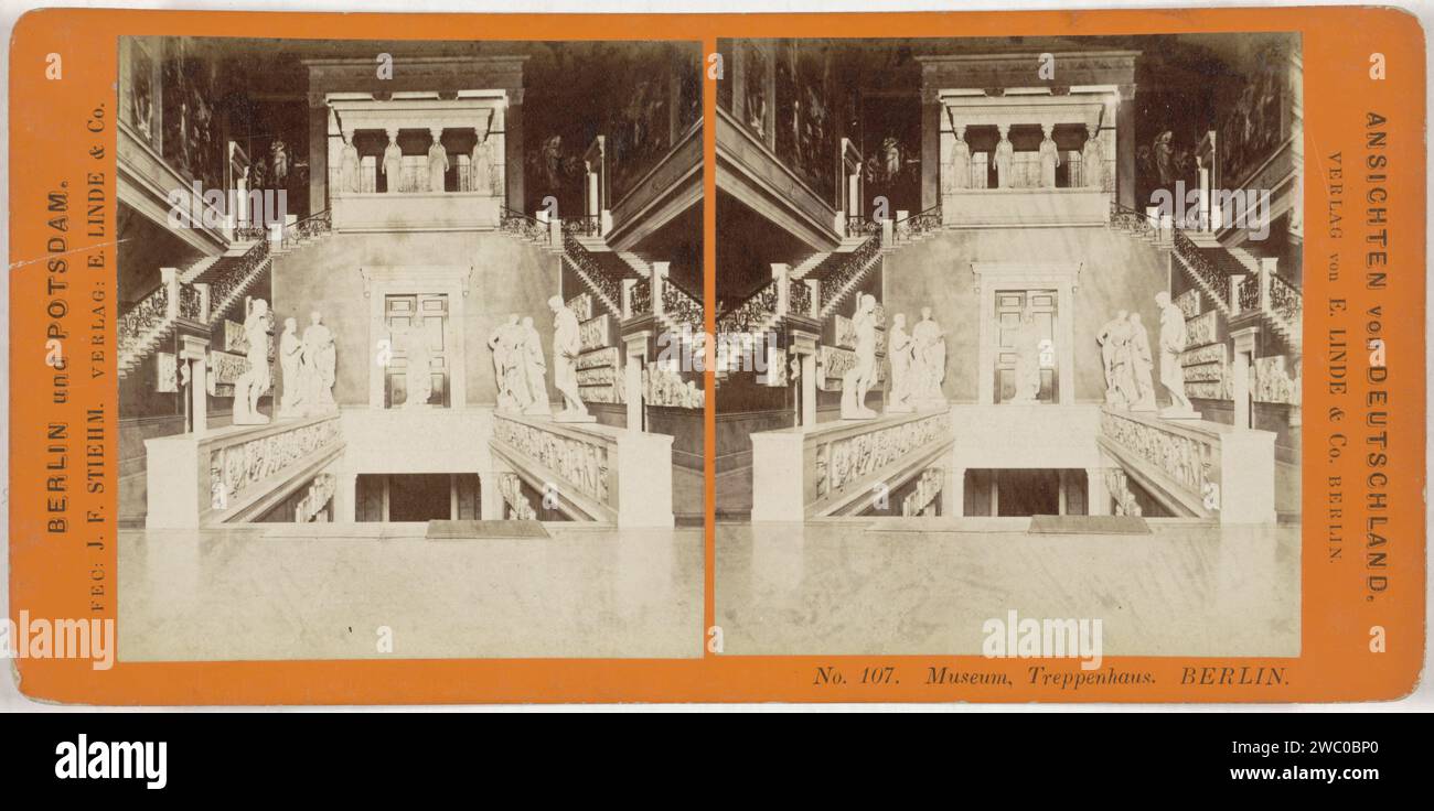 Central hall of the Neues Museum, Berlin, Johann Friedrich Stiehm, 1868 ...