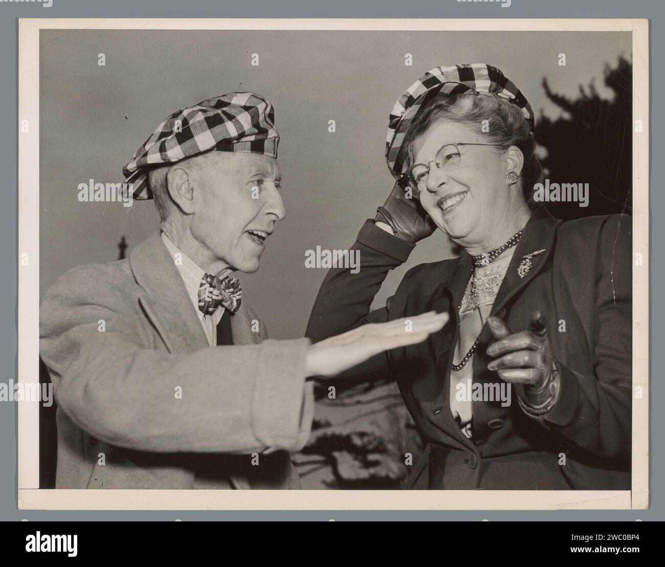 Portrait of pilot G. F. Myers and pilot Ruth Law Oliver, Anonymous ...
