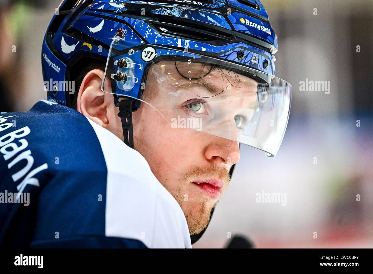 Iserlohn, Deutschland. 12th Jan, 2024. John Broda (Iserlohn Roosters ...