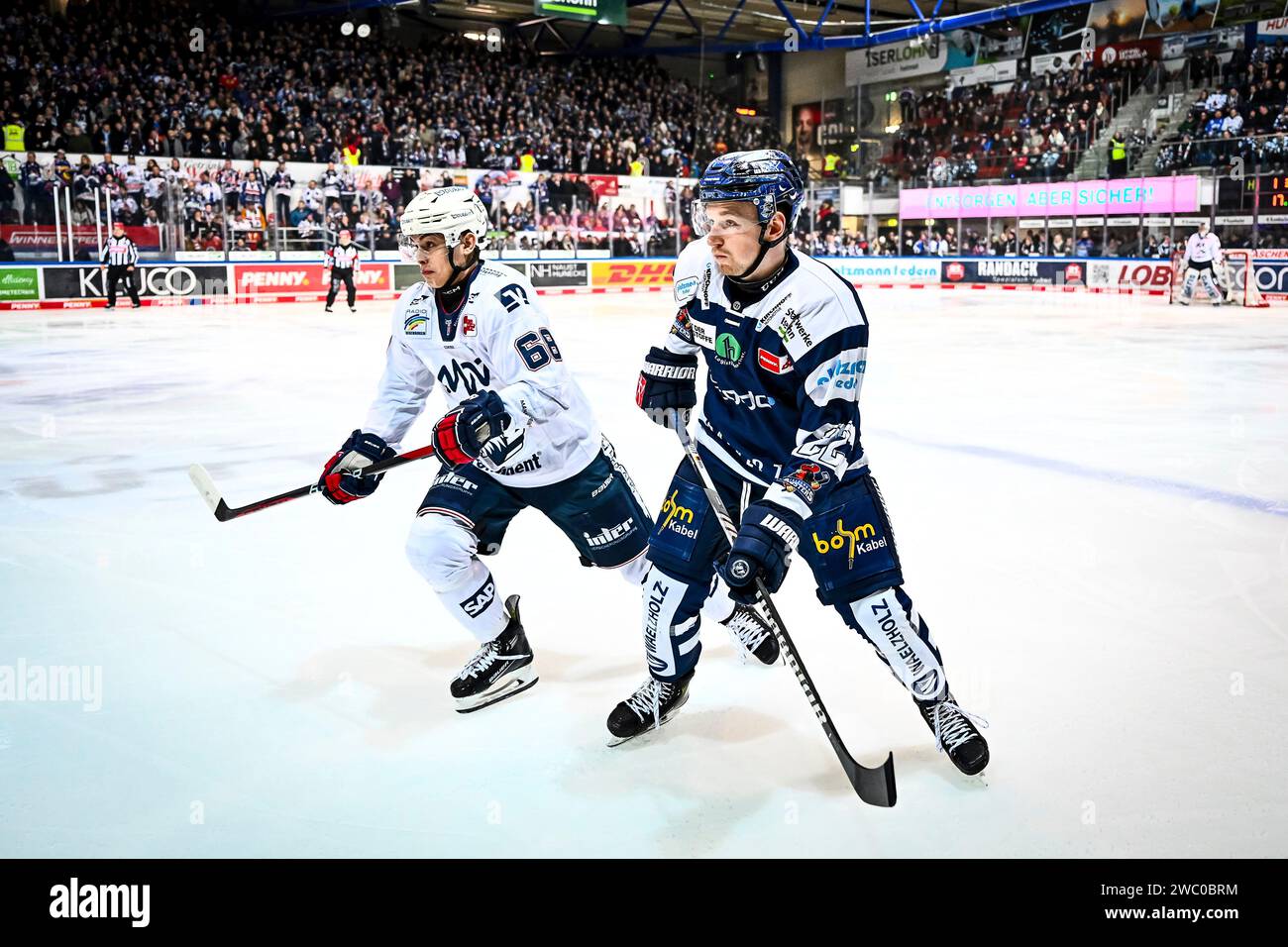 Iserlohn, Deutschland. 12th Jan, 2024. John Broda (Iserlohn Roosters ...