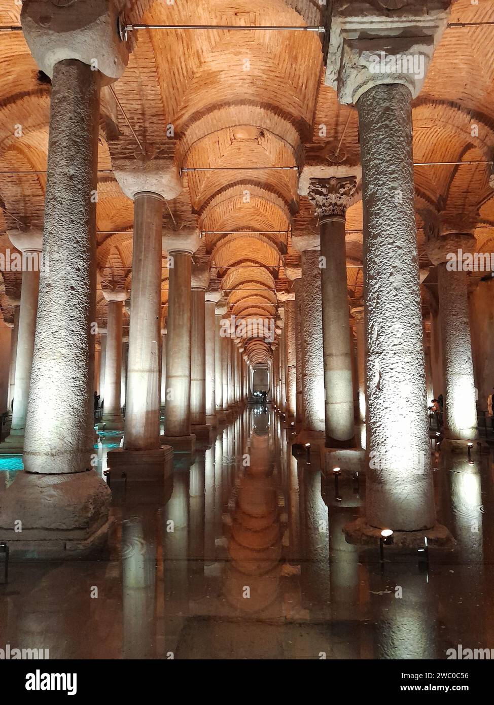 The Basilica Cistern is the largest of several hundred ancient cisterns ...