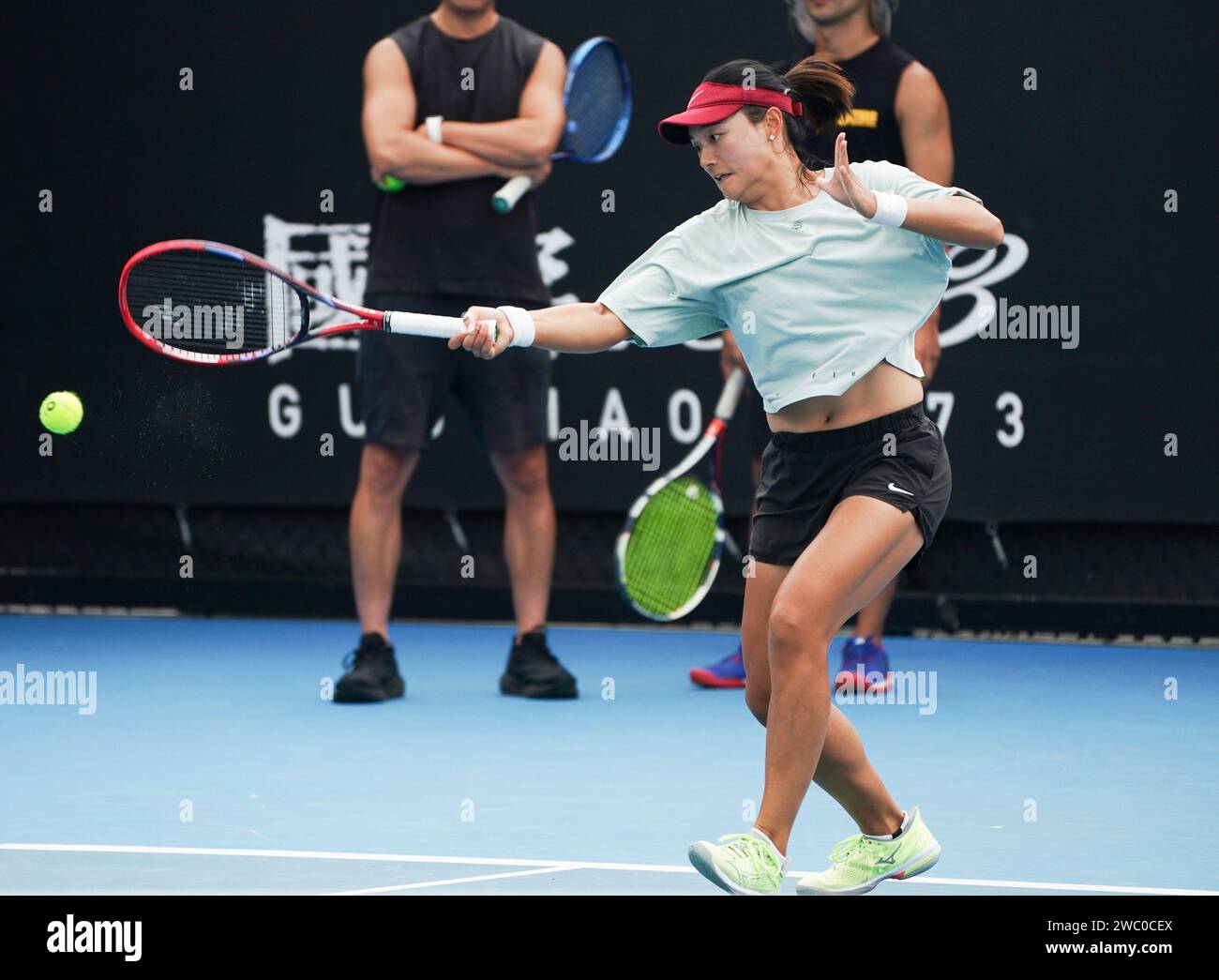 Melbourne, Australia. 13th Jan, 2024. Wang Yafan of China takes part in ...