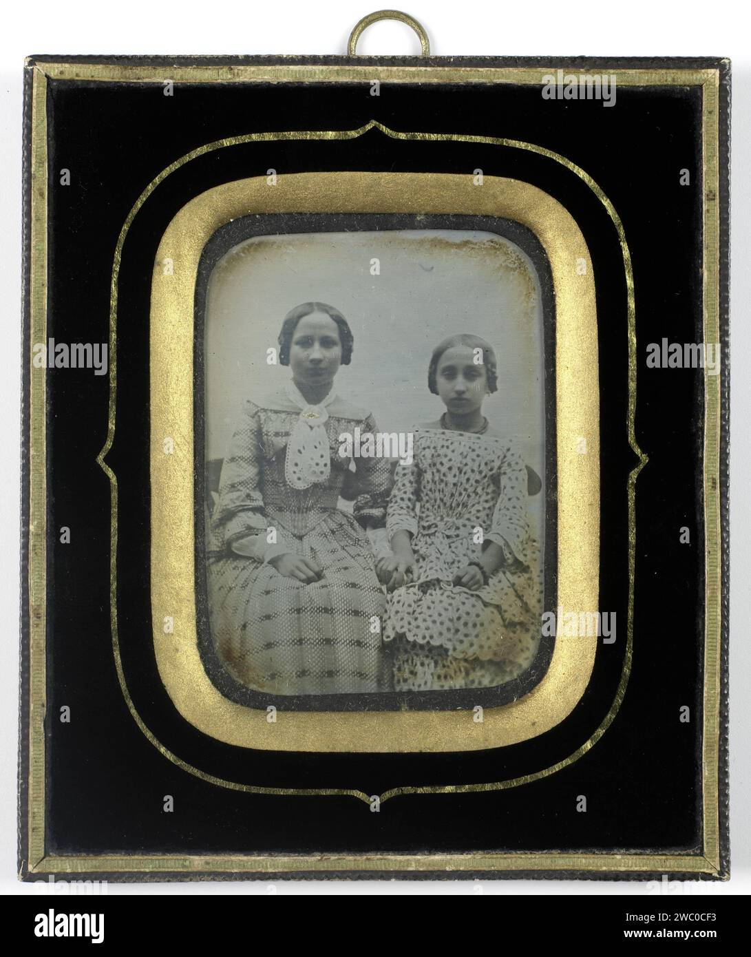 Portrait of two unknown girls, Anonymous, c. 1840 - c. 1860 photograph ...