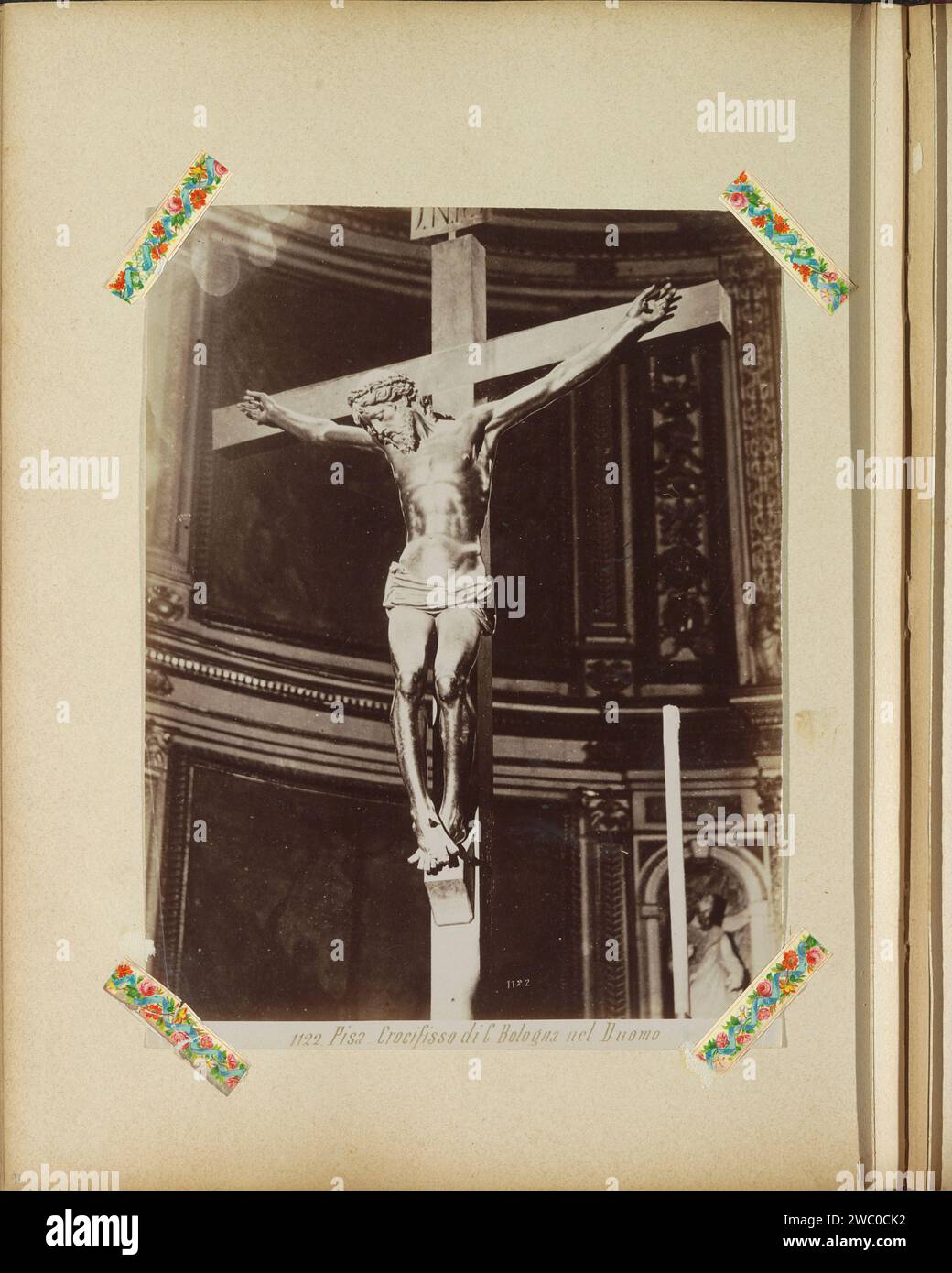 Crucifix in the Dom of Pisa, c. 1860 - c. 1900 photograph Part of photo ...