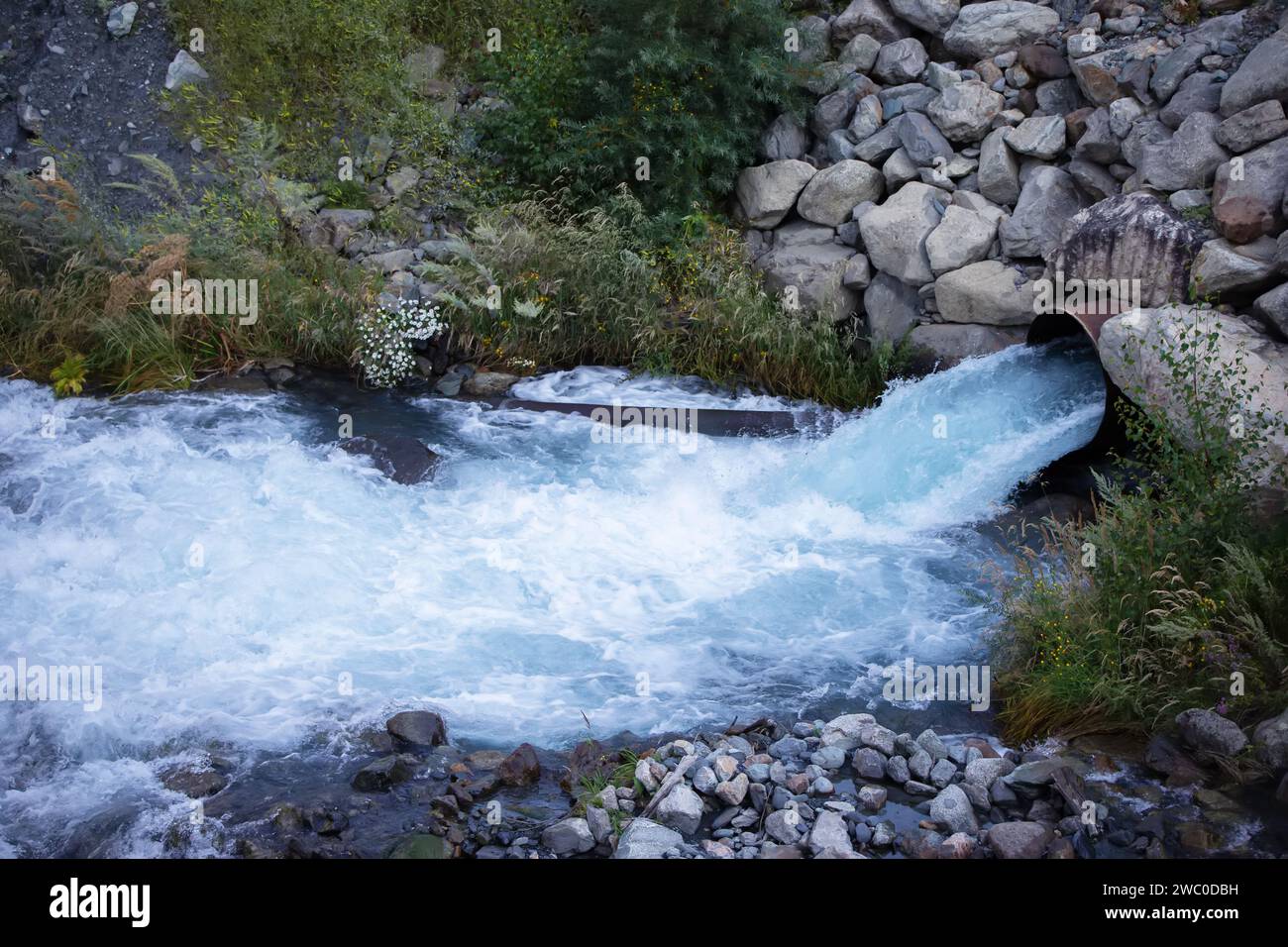 Water flowing through pipe hi-res stock photography and images - Alamy