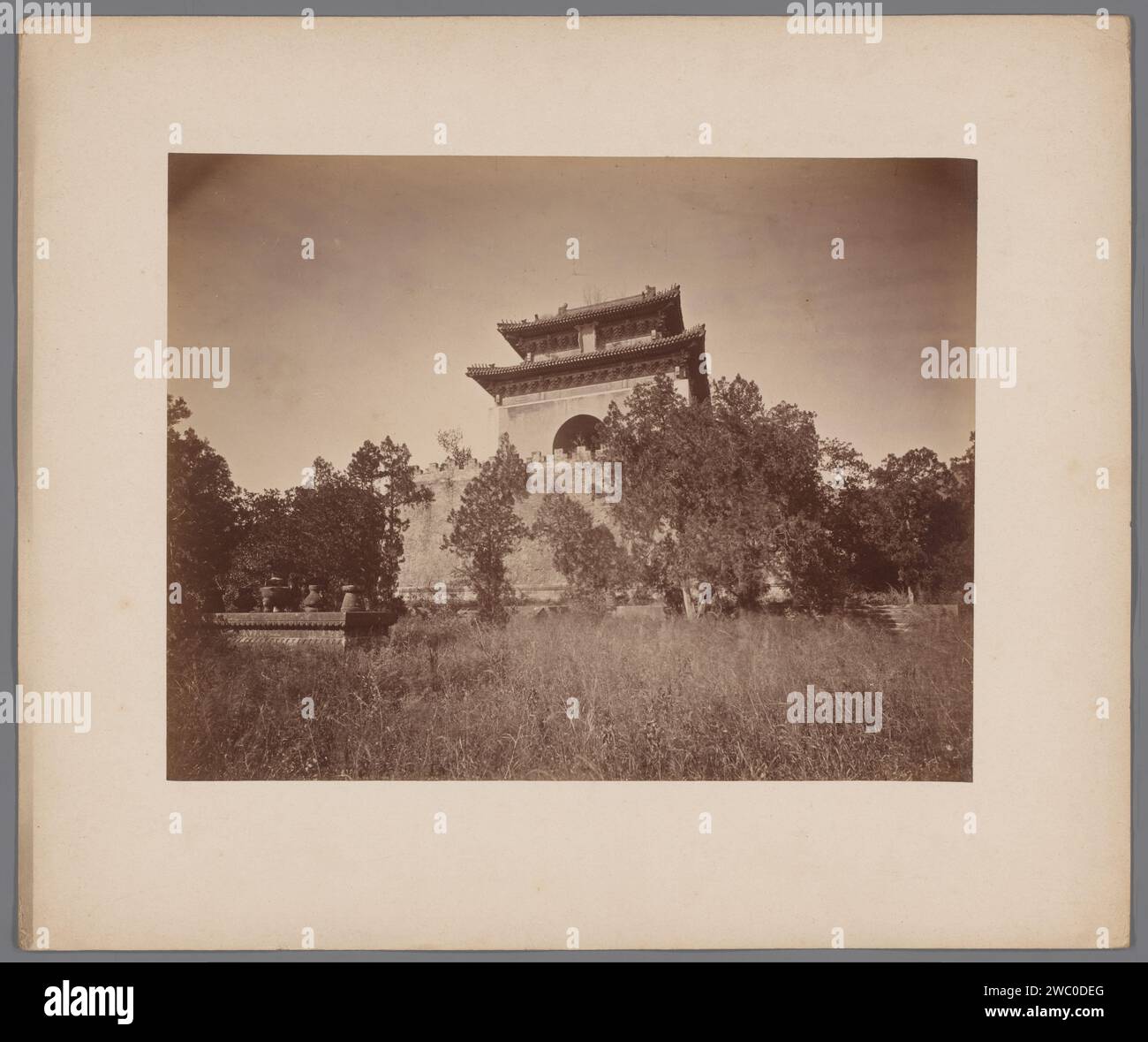 View of the Mausoleum of Yung Lo, part of the Ming Tombes, Anonymous ...