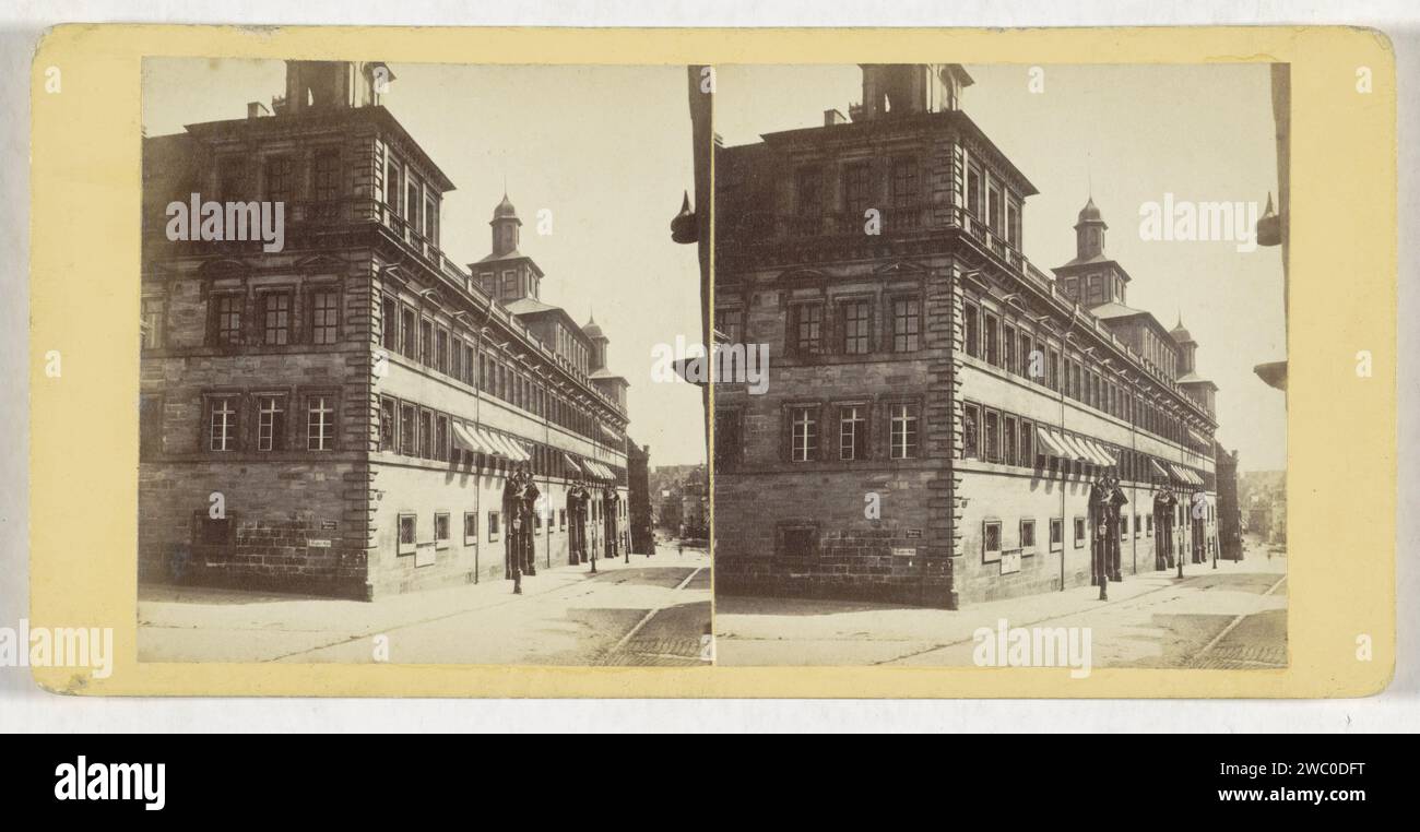 Nuremberg Town Hall, Johann Friedrich Stiehm, 1868 - 1888 stereograph ...