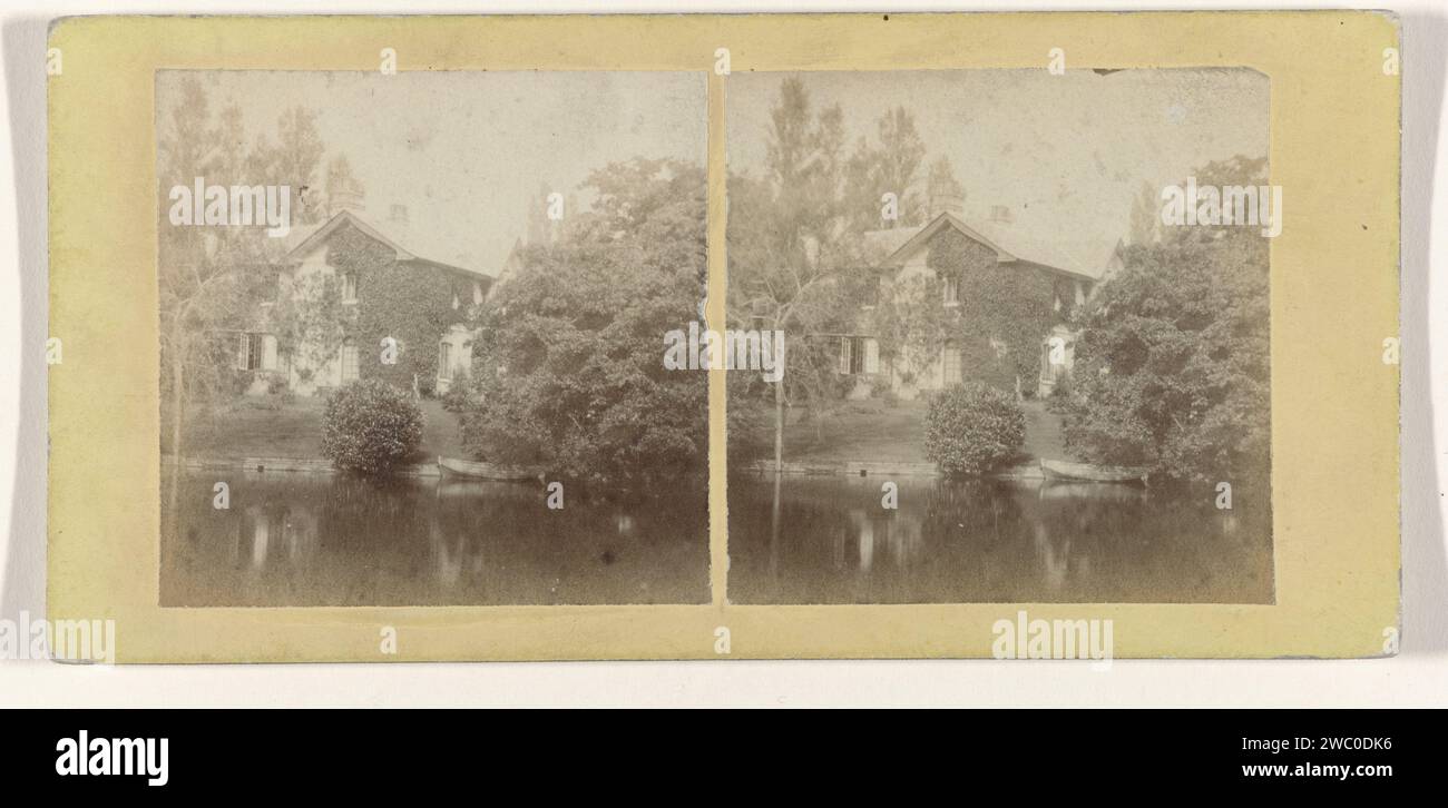 View of the Itchen River in Bishopstoke, William Bartholomew, 1860 ...