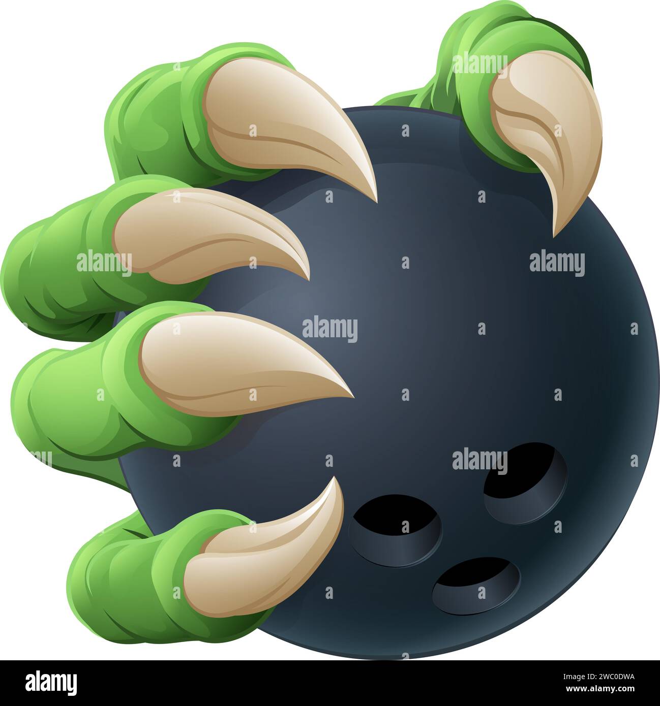 Bowling Ball Claw Cartoon Monster Animal Hand Stock Vector Image & Art ...