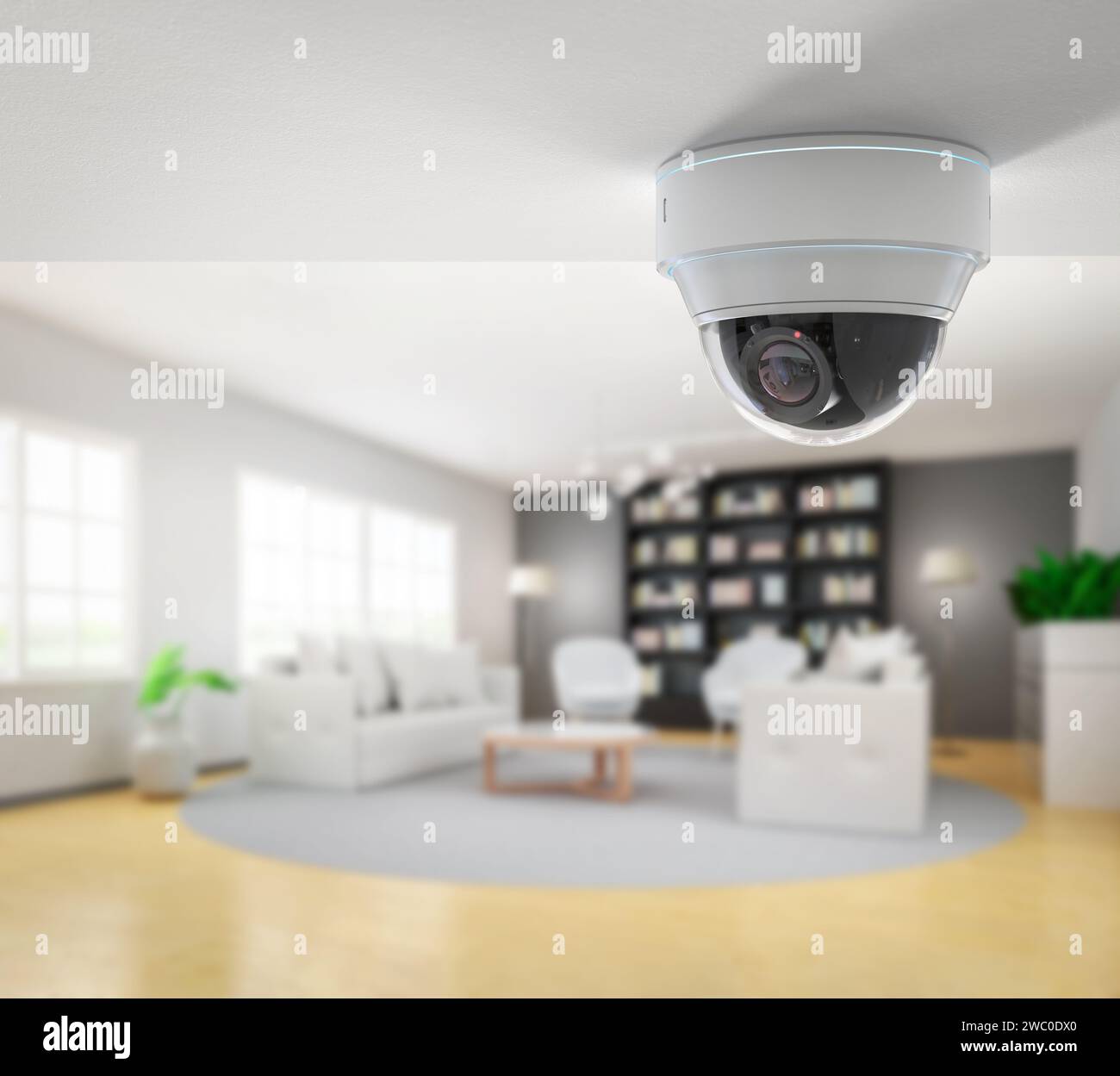 3d rendering security camera or cctv camera for house security Stock ...