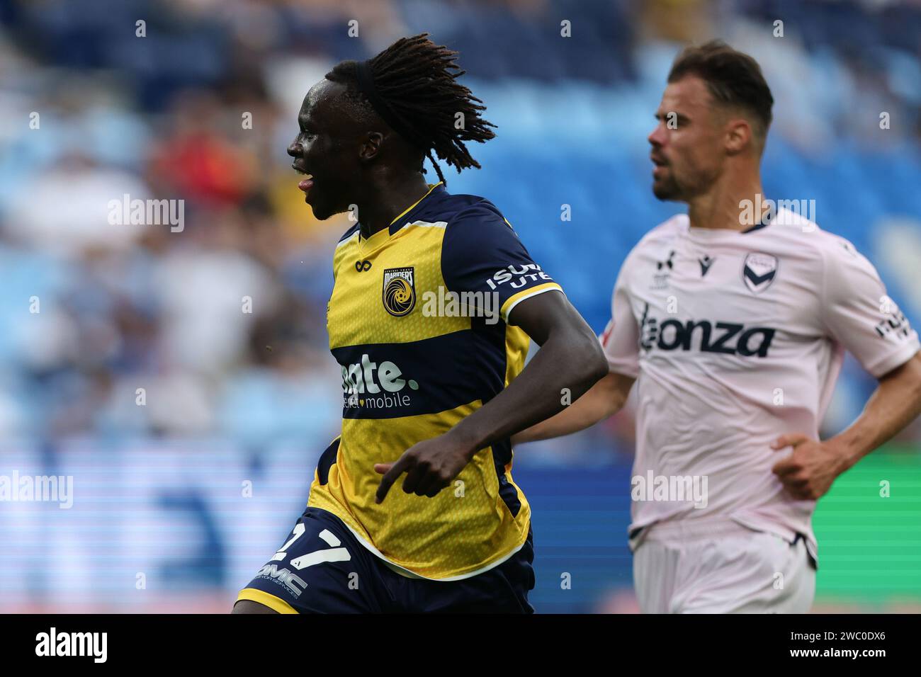 Sydney, Australia. 13th Jan, 2024. Jing Reec of Central Coast Mariners ...