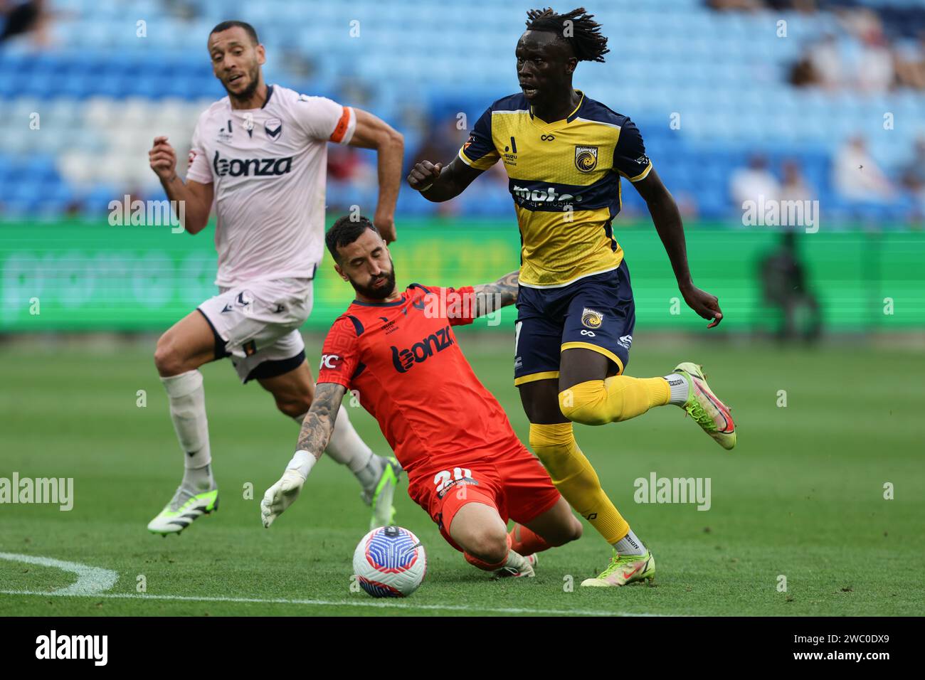 Sydney, Australia. 13th Jan, 2024. Jing Reec of Central Coast Mariners ...
