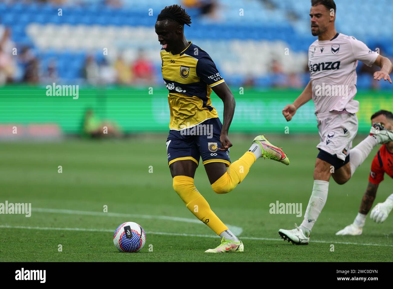 Sydney, Australia. 13th Jan, 2024. Jing Reec of Central Coast Mariners ...
