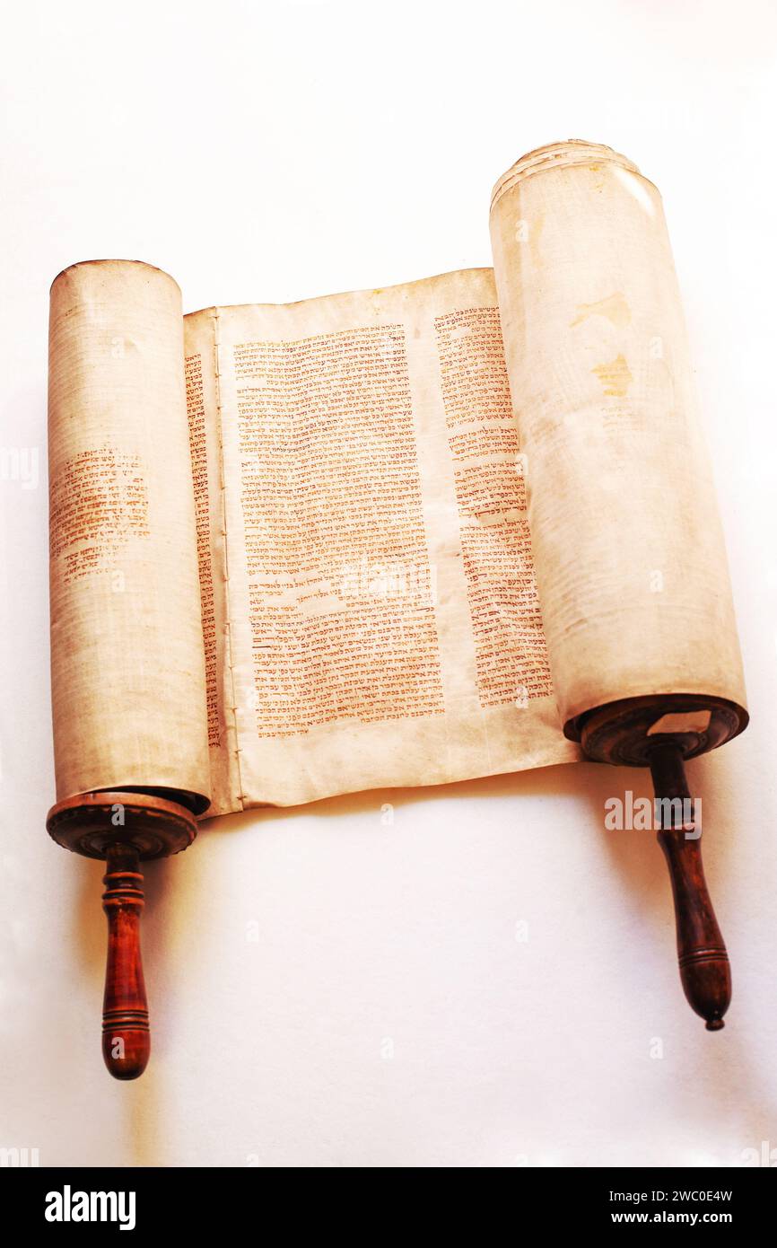 Bible greek scroll hi-res stock photography and images - Alamy