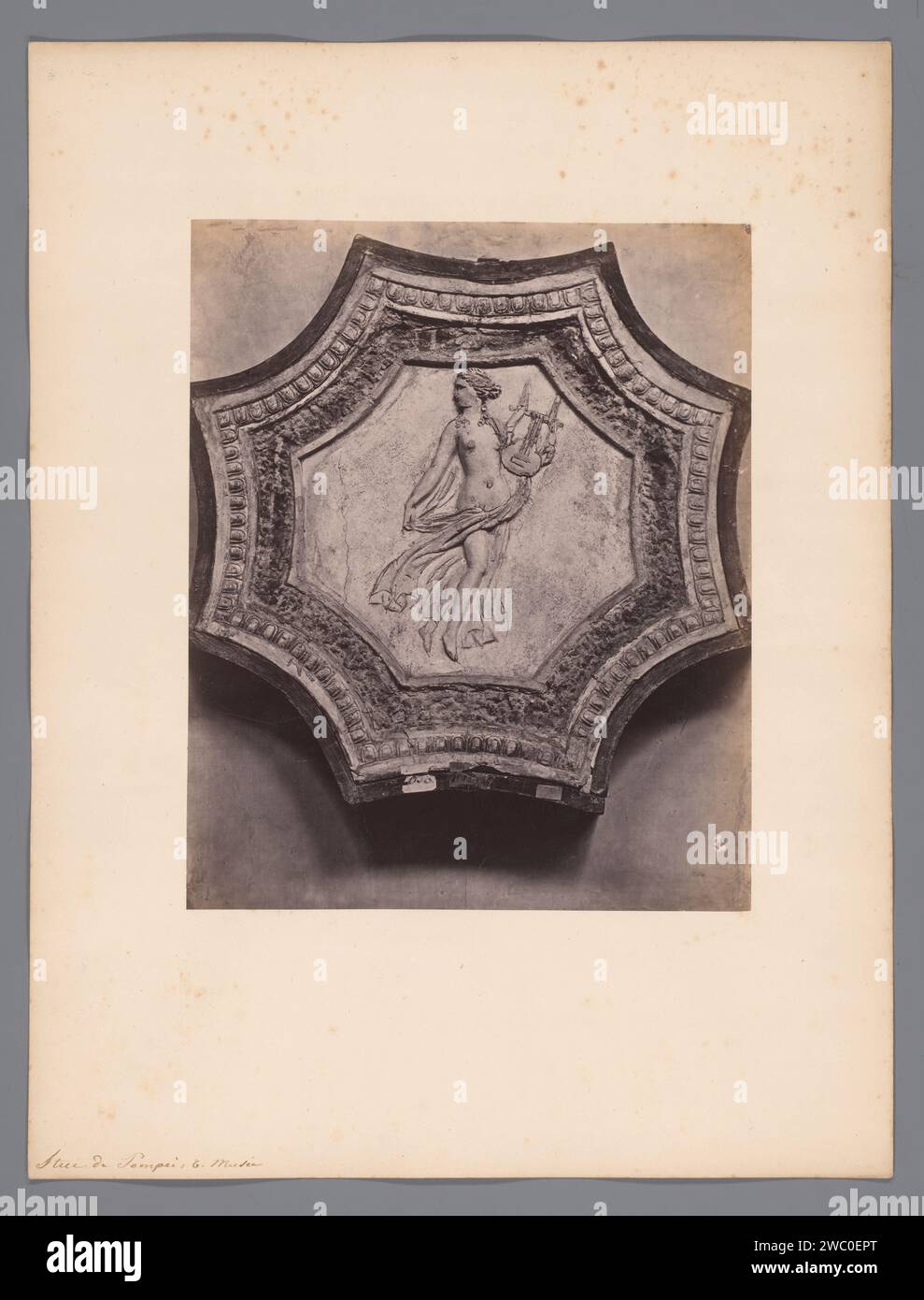 Relief representing Medea, Anonymous, 1851 - 1900 photograph Pompeii ...