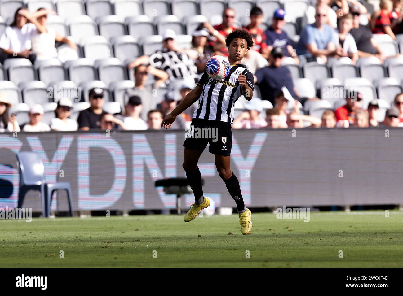 Sydney, Australia, 12 January, 2024. Kealey Adamson of Macarthur FC ...