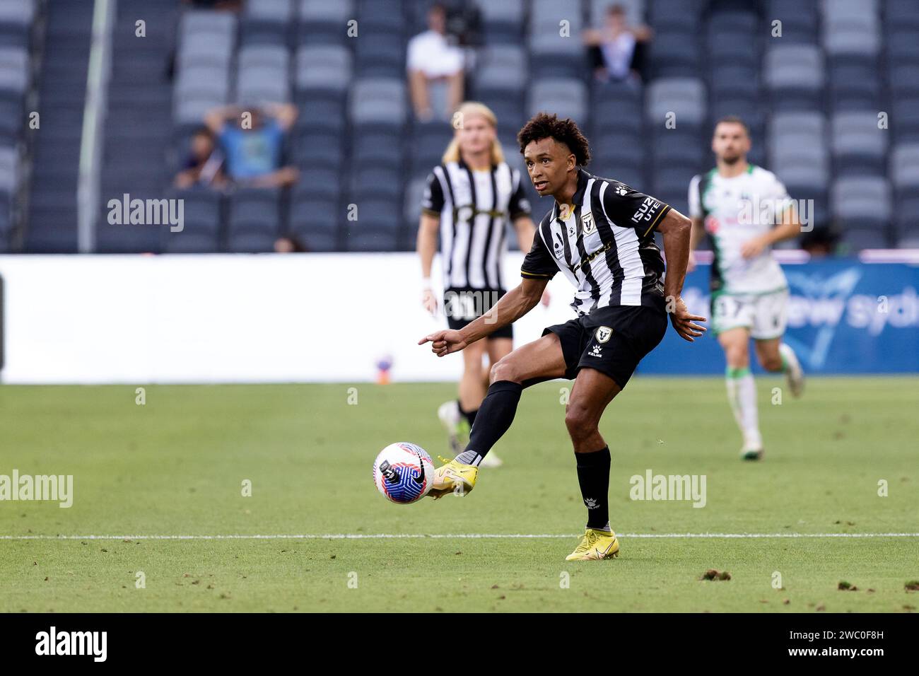 Sydney, Australia, 12 January, 2024. Kealey Adamson of Macarthur FC ...