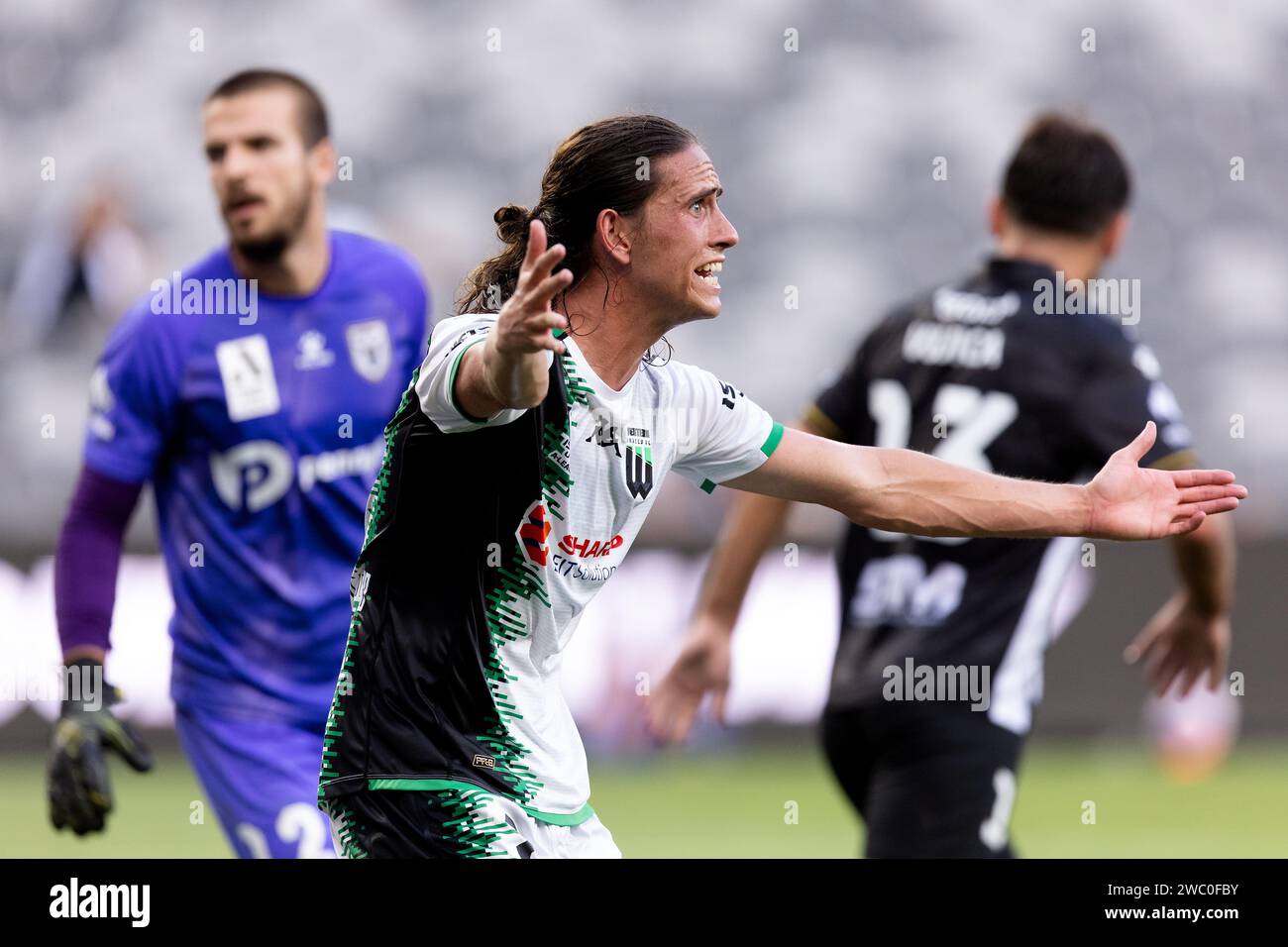 Sydney, Australia, 12 January, 2024. Lachlan Wales of Western United ...