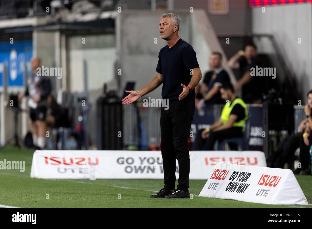 Sydney, Australia, 12 January, 2024. Western Sydney Wanderers coach ...