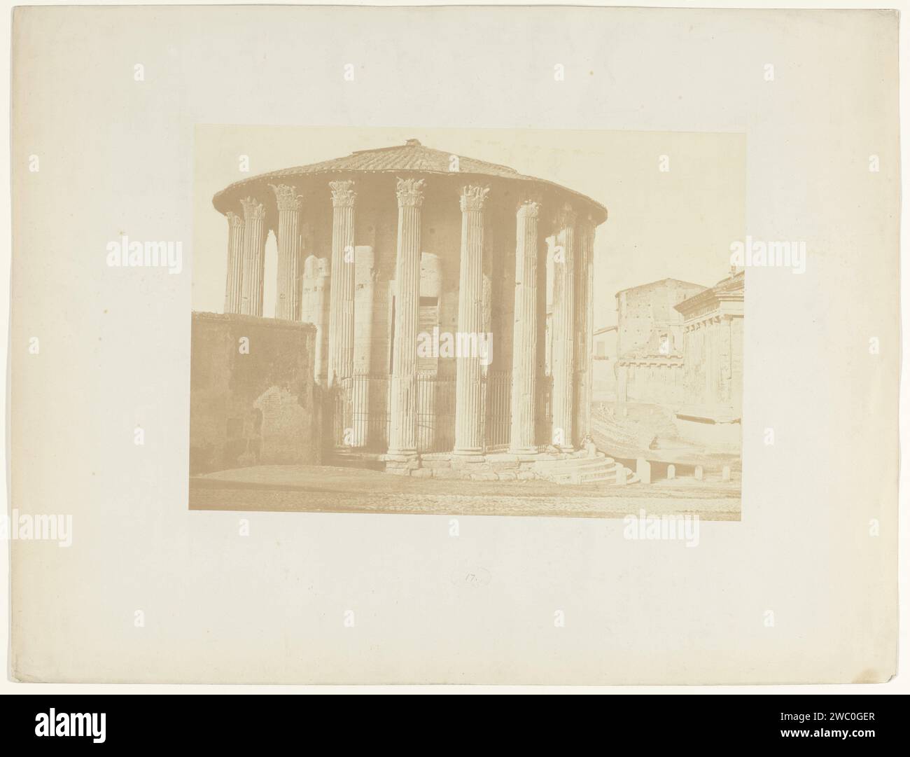 Tempel van Hercules Invictus, Rome, Robert Macpherson, c. 1855 - c ...