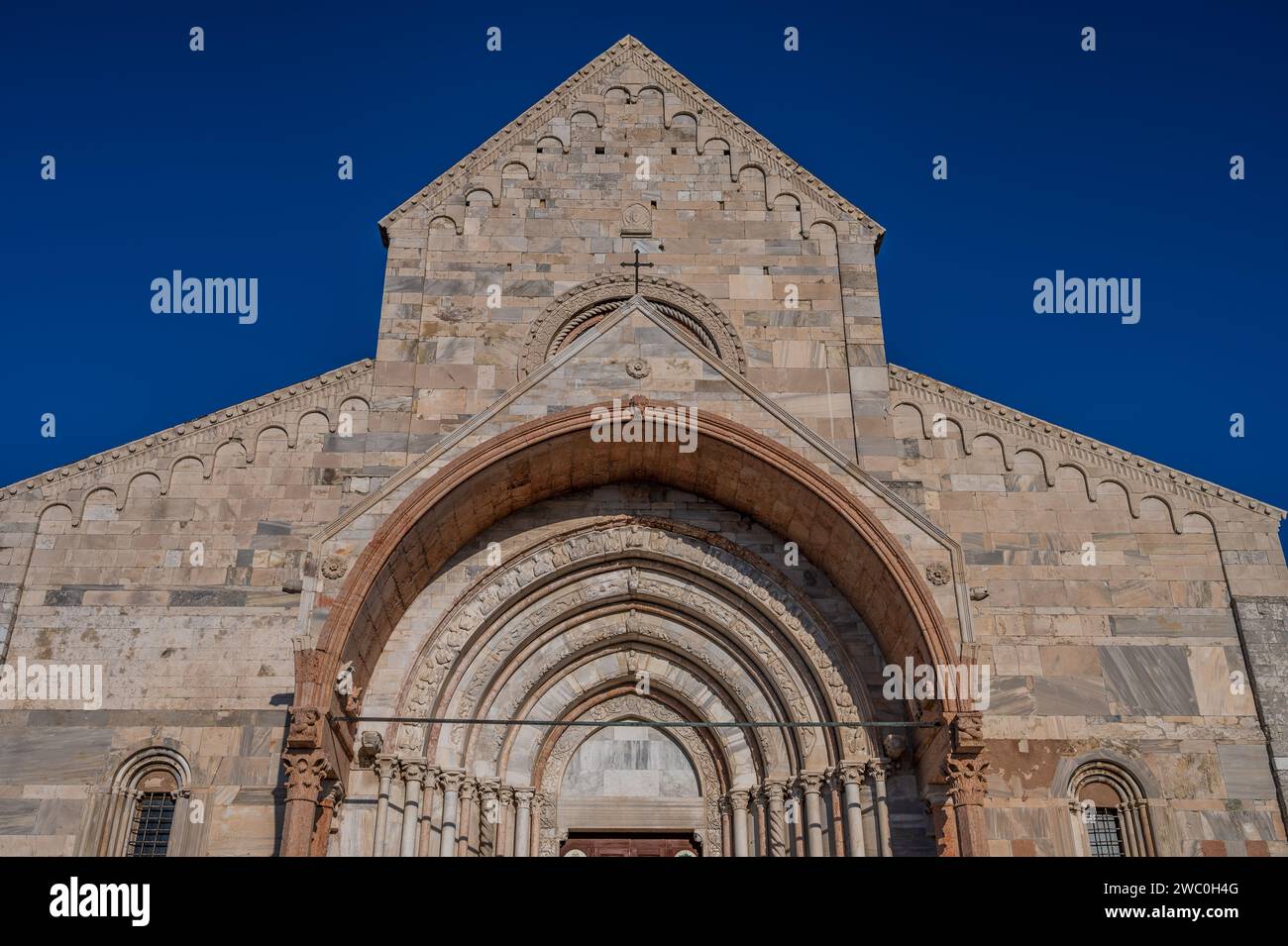 The cathedral of Ancona is dedicated to San Ciriaco. It is a medieval ...