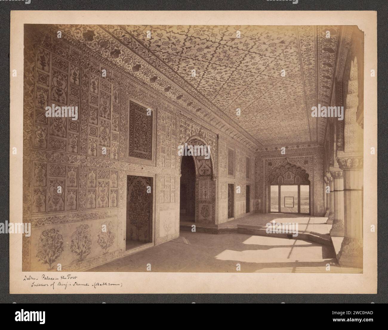 Gallery in the Shahi Tower in the Red Fort, Delhi, India, Lala Deen ...