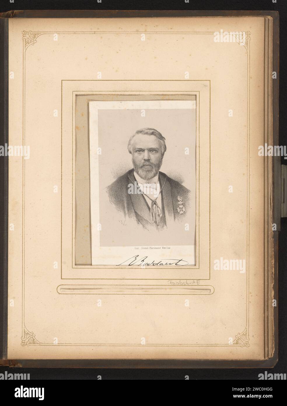 Portrait of a man, Florimond van Loo, 1833 - 1890 print This print is ...