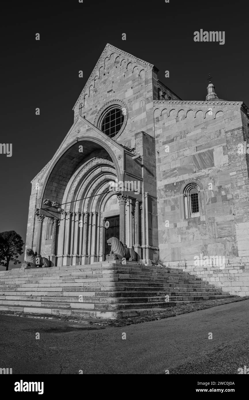 The cathedral of Ancona is dedicated to San Ciriaco. It is a medieval ...