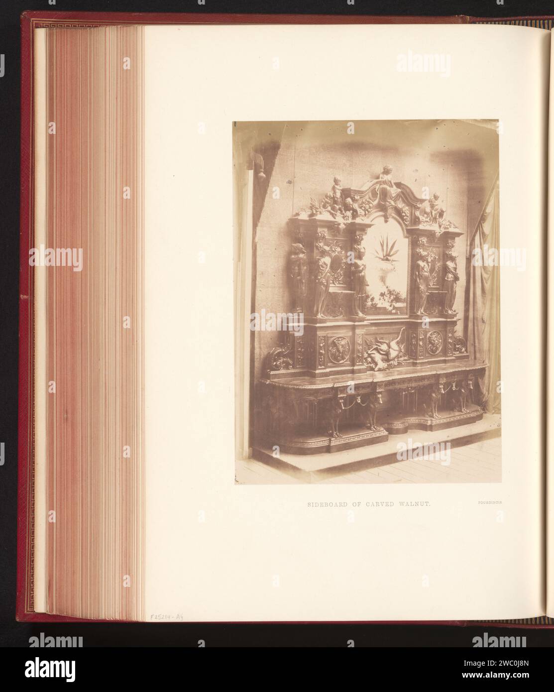 Walnutshout sideboard exhibited by Alexandre Georges Fourdinois on the ...