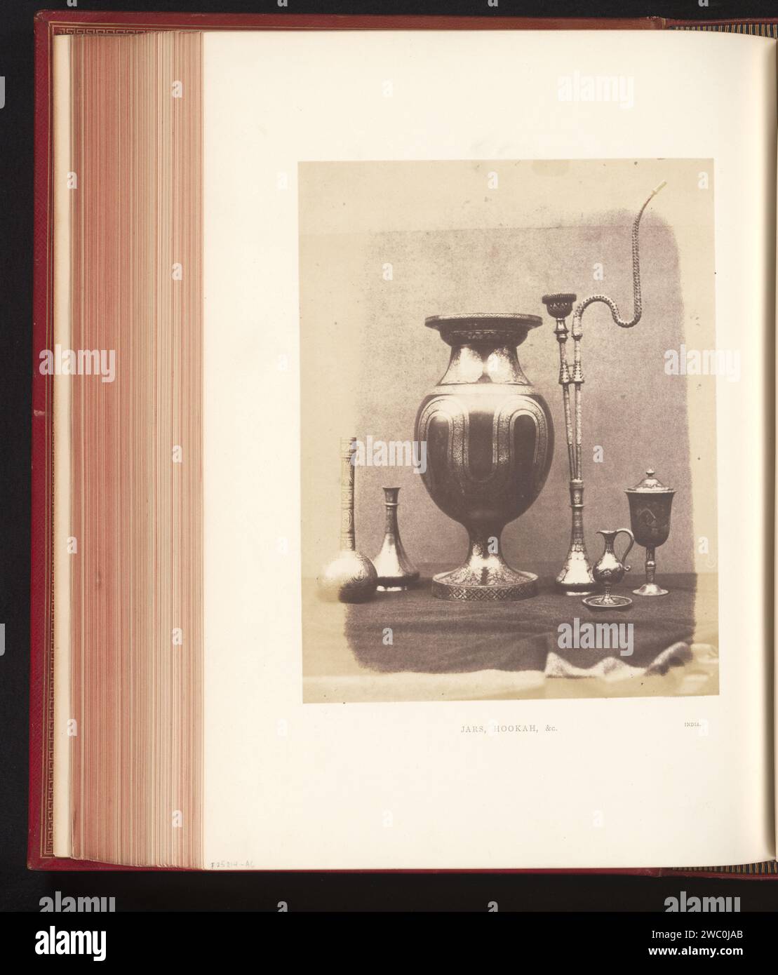 Jugs and a water pipe from India exhibited on the Great Exhibition of ...