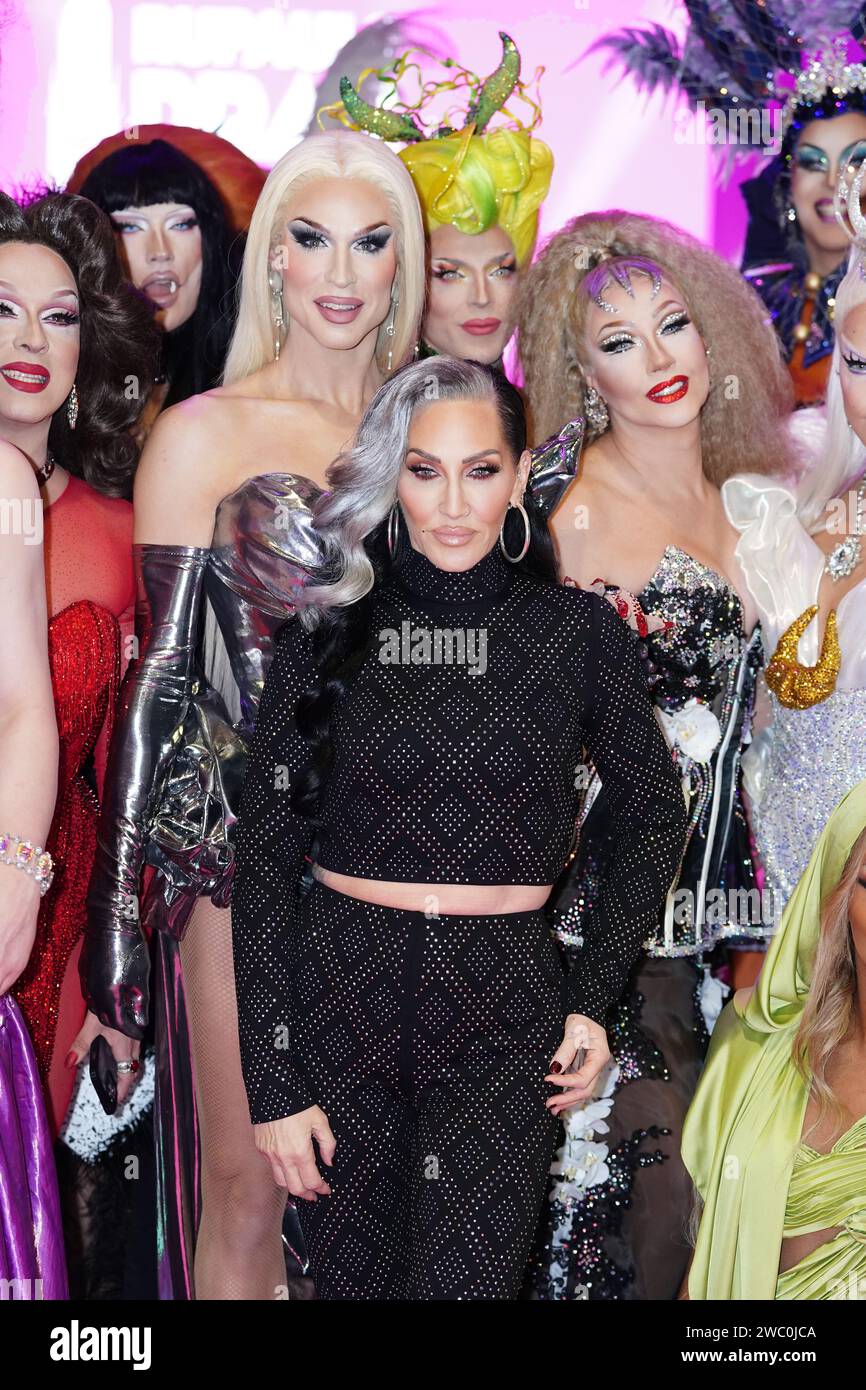 Michelle Visage (centre) attending the opening of RuPaul's DragCon UK ...
