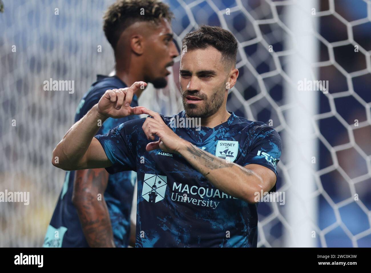 Sydney, Australia. 13th Jan, 2024. Anthony Caceres of Sydney FC ...