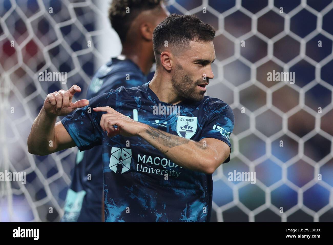 Sydney, Australia. 13th Jan, 2024. Anthony Caceres of Sydney FC ...