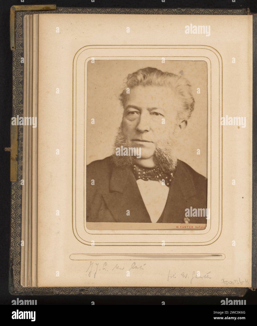 Portrait of Jan Jacob Lodewijk ten Kate, W. Canter, 1877 photograph ...