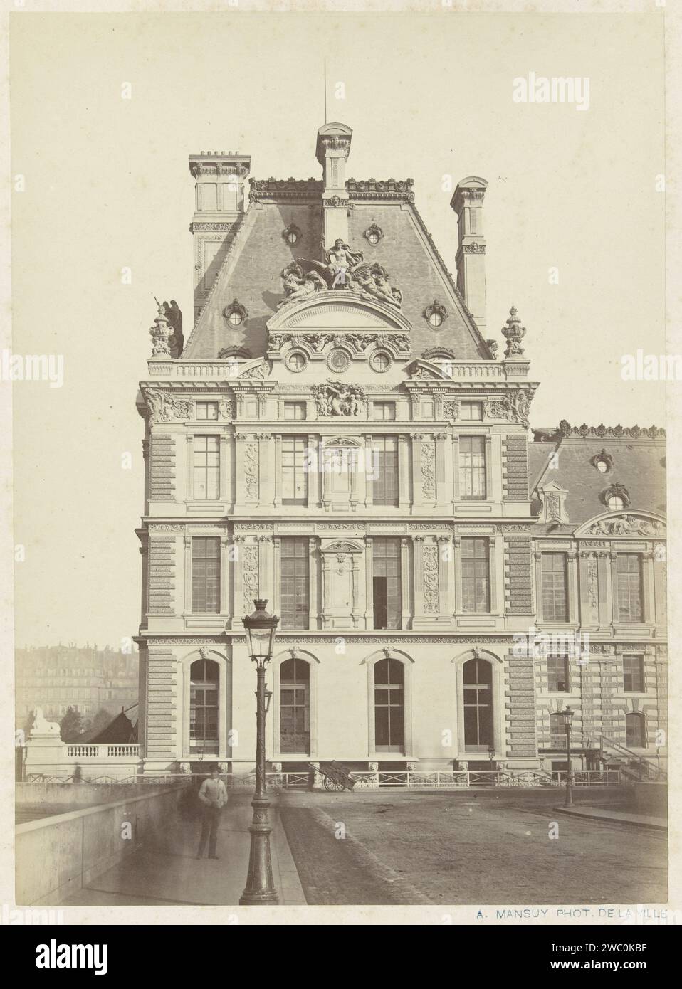 Pavilion of the Louvre in Paris, Albert Mansuy, 1860 - 1880 photograph ...