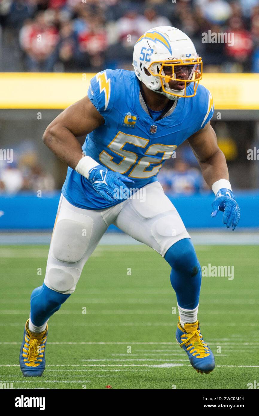 Los Angeles Chargers linebacker Khalil Mack (52) runs during an NFL ...